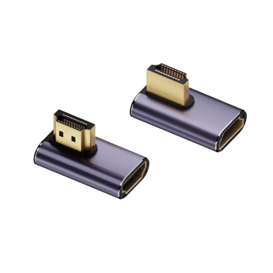 YFFSFDC HDMI-HDMIアダプター L型 2個セットL字 HDMI オス - メスアダプタ、左向き右向き 90° ミドルベン : SOLVERTEX - 通販 - Yahoo!ショッピング