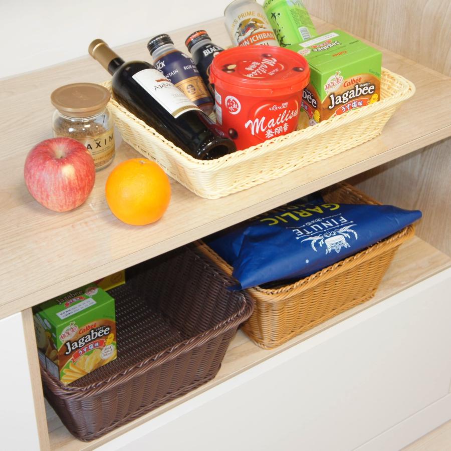 SAKE 2個組 ブラウン色 L-Plusサイズ PP（ポリプロピレン） かご バスケット 収納 耐熱水洗える 積み重ねできる 軽い 長持ち : SOLVERTEX - 通販 - Yahoo ...