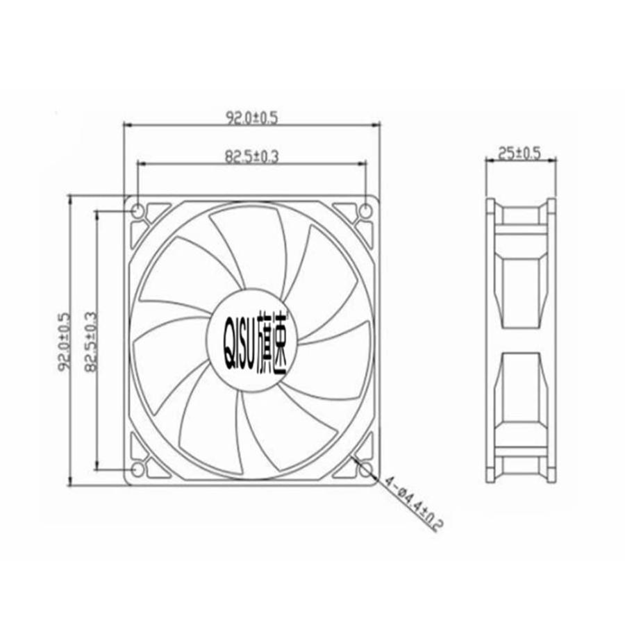 PENGLIN 冷却ファン1個 静音 2 ピン ブラシレス 9cm ファン 90mm X 25mm PCファン CPUクーラー C : SOLVERTEX - 通販 - Yahoo!ショッピング