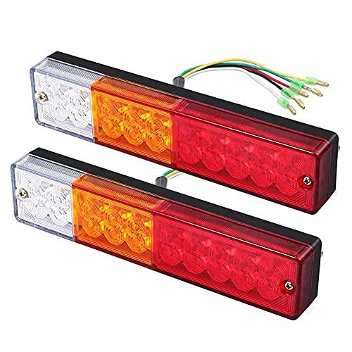 LOOKGOUトレーラーテールランプ led 12V 汎用 トラック/ローリー/シップに適用 DC12V用LED テールランプ 左右 2個セット : za51acb654b5 ...