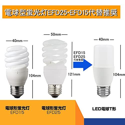GOHDLAMP LED電球 T形タイプ E26口金 60W形相当 昼光色 1080lm 断熱材施工器具対応 全方向タイプ 電球型蛍光灯 EFD : za673d8044a0 ...