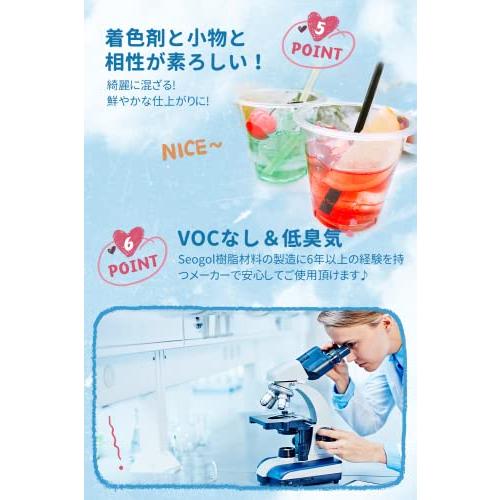 エポキシ樹脂 - 二液性レジン液 大容量530g/16oz ハードタイプ エポキシレジン セット DIY 手芸用品 レジンアート、レジンアクセサ : SOLVERTEX - 通販 ...