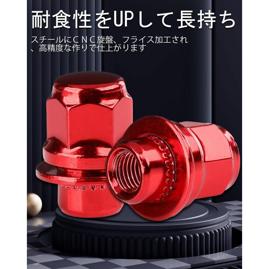 GAsupply トヨタ純正タイプ 車用ホイールナット M12 x P1.5 平面座 21HEX 長さ37mm スチール製 ショート レーシング : SOLVERTEX - 通販 ...