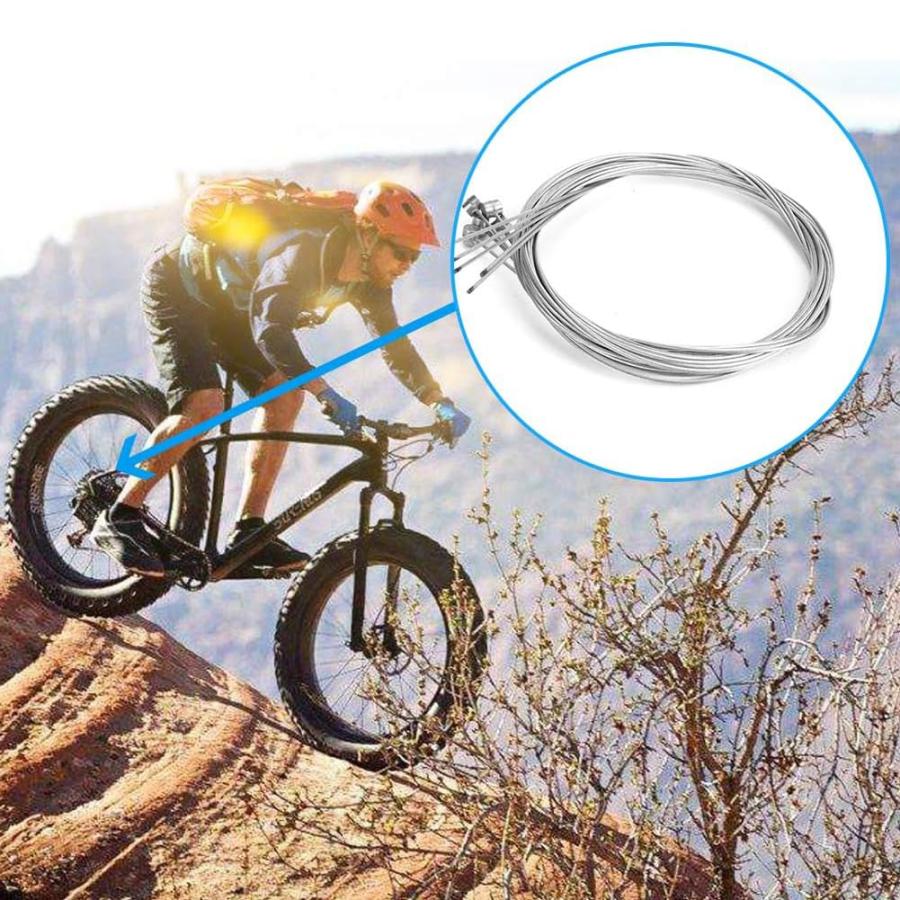 MINBOOT 自転車 ブレーキ用インナーケーブル 6本セット エンドキャップ 10個付 自転車交換用 パーツ ステンレス ブレーキケーブル 長 : SOLVERTEX - 通販 ...