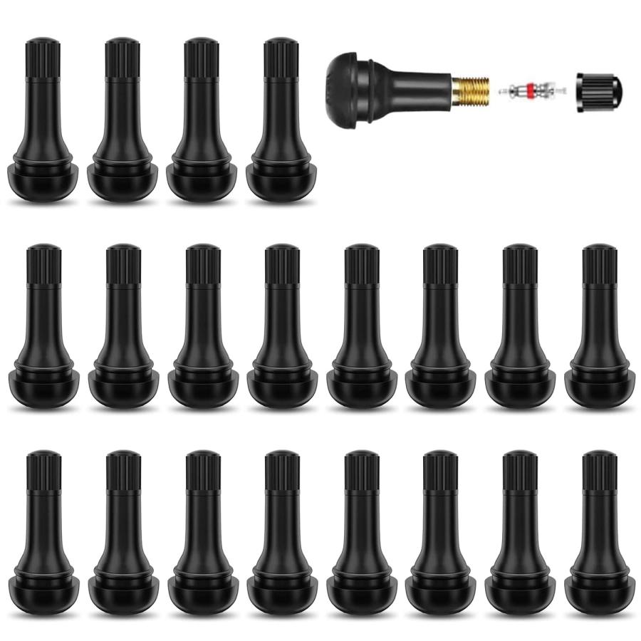 エアバルブ 20個セット バルブコア付き TR413 タイヤバルブ 交換 ゴムバルブ : SOLVERTEX - 通販 - Yahoo!ショッピング