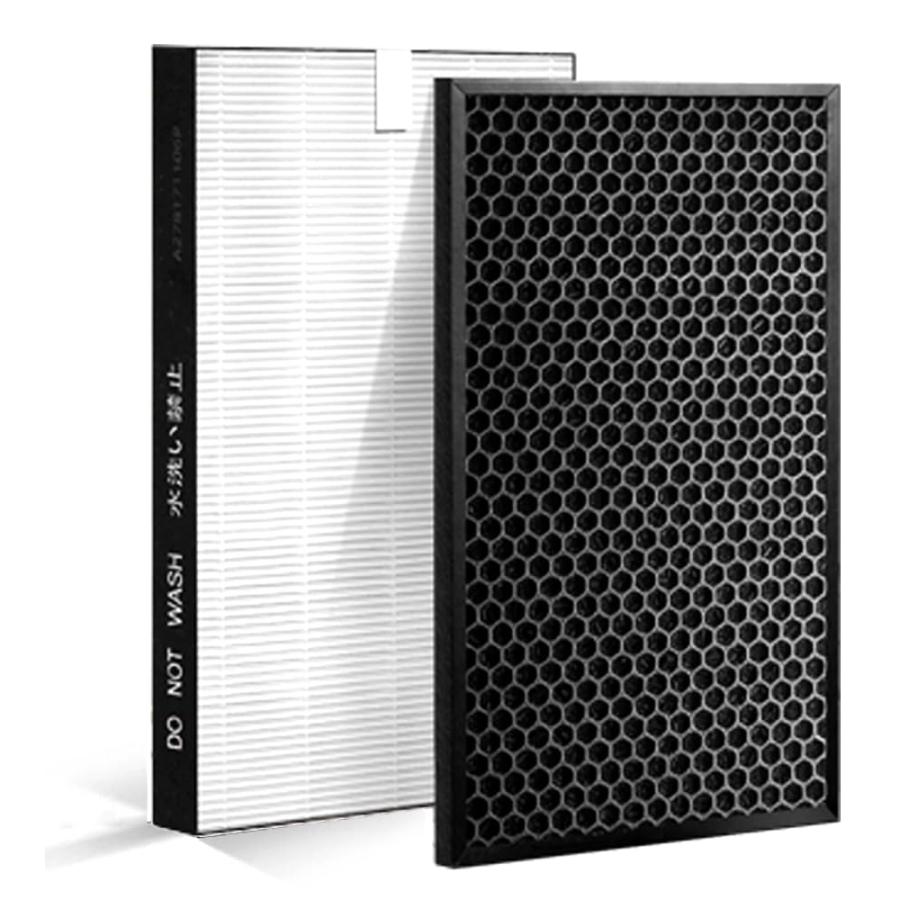 Waldooシャープ空気清浄機用フィルター 脱臭 フィルター FZ-D50DF + 集じん FZ-D50HF 互換品2点セット ...