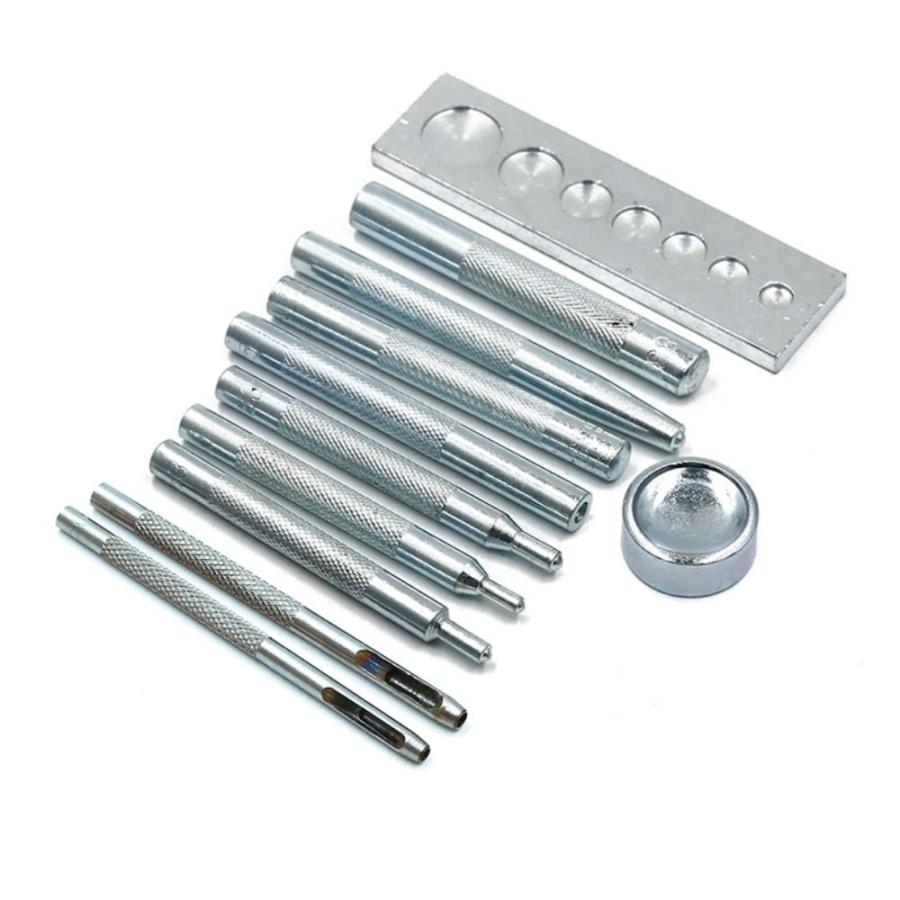 Itisyou カシメ 打ち具 レザークラフト セット スナップボタン 打ち具 ジャンパーホック 打ち具 レザークラフト ホック打ち具 11点セ : za9b4f20d498 ...