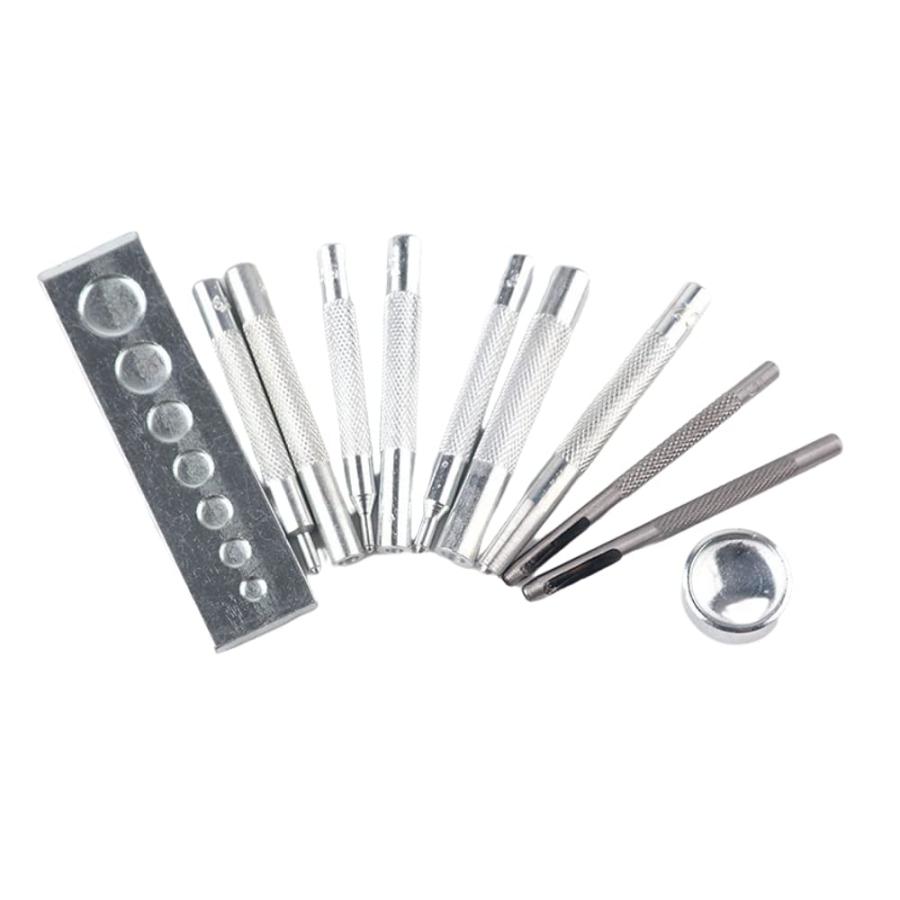 Itisyou カシメ 打ち具 レザークラフト セット スナップボタン 打ち具 ジャンパーホック 打ち具 レザークラフト ホック打ち具 11点セ : za9b4f20d498 ...