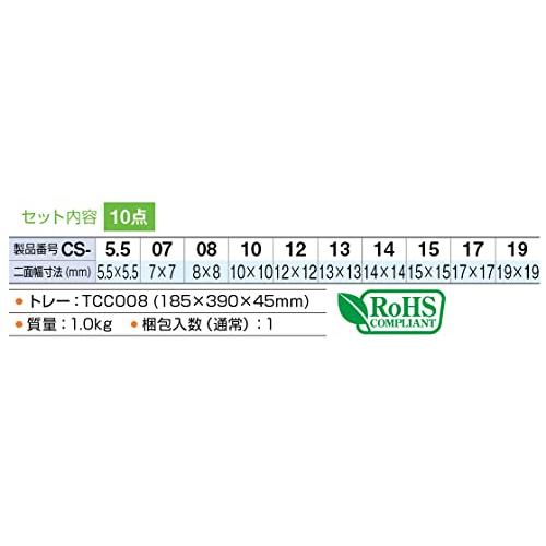 トネTONE コンビネーションスパナセット CS101C 内容10点 : SOLVERTEX - 通販 - Yahoo!ショッピング