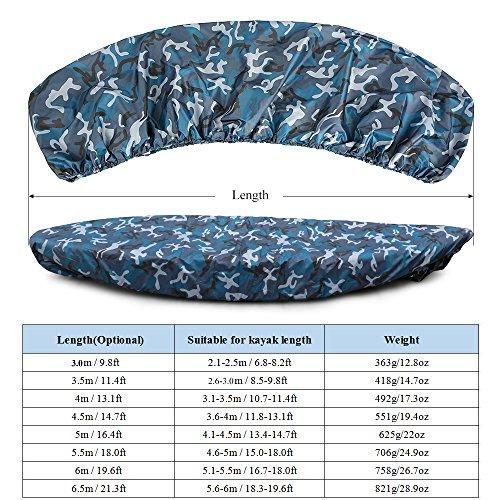Docooler カヤック カヌー ボート ストレージカバーシールド 防水 UV 耐性 ダスト プロフェッショナル ユニバーサル カモフラージュ : SOLVERTEX - 通販 ...