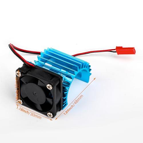 Mxfans RC1:16 アルミニウム合金 308006 シングル ファン 380 モーター ラジエーター ブルー : SOLVERTEX ...