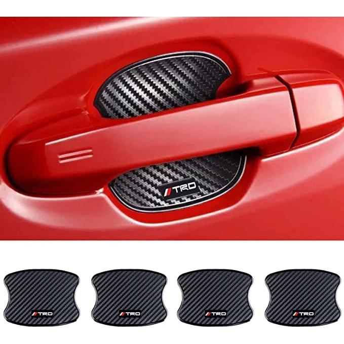 TRD ドアハンドルプロテクター 車用 カーボン ドアノブ ガード 傷防止 4枚入り S : SOLVERTEX - 通販 - Yahoo!ショッピング