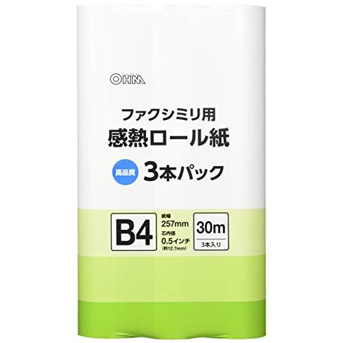 FAX用 感熱ロール紙 B4 30m 3本パック 01-0732 OA-FTRB30T : zac86226d5eb : SOLVERTEX - 通販 - Yahoo!ショッピング