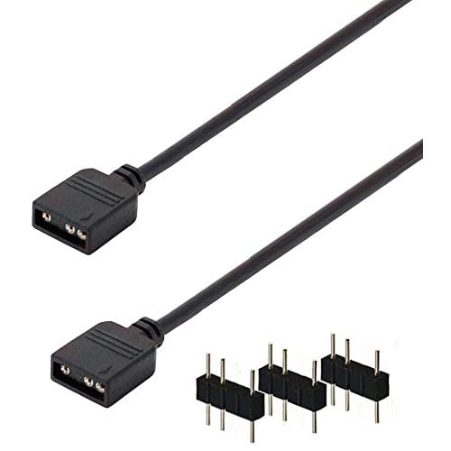 YFFSFDC RGB 分岐 3ピン 3分配ケーブル LED用延長ケーブル30cm 2本 RGBファンやLEDテープ増設用半田レス 6つオスオス : SOLVERTEX - 通販 ...