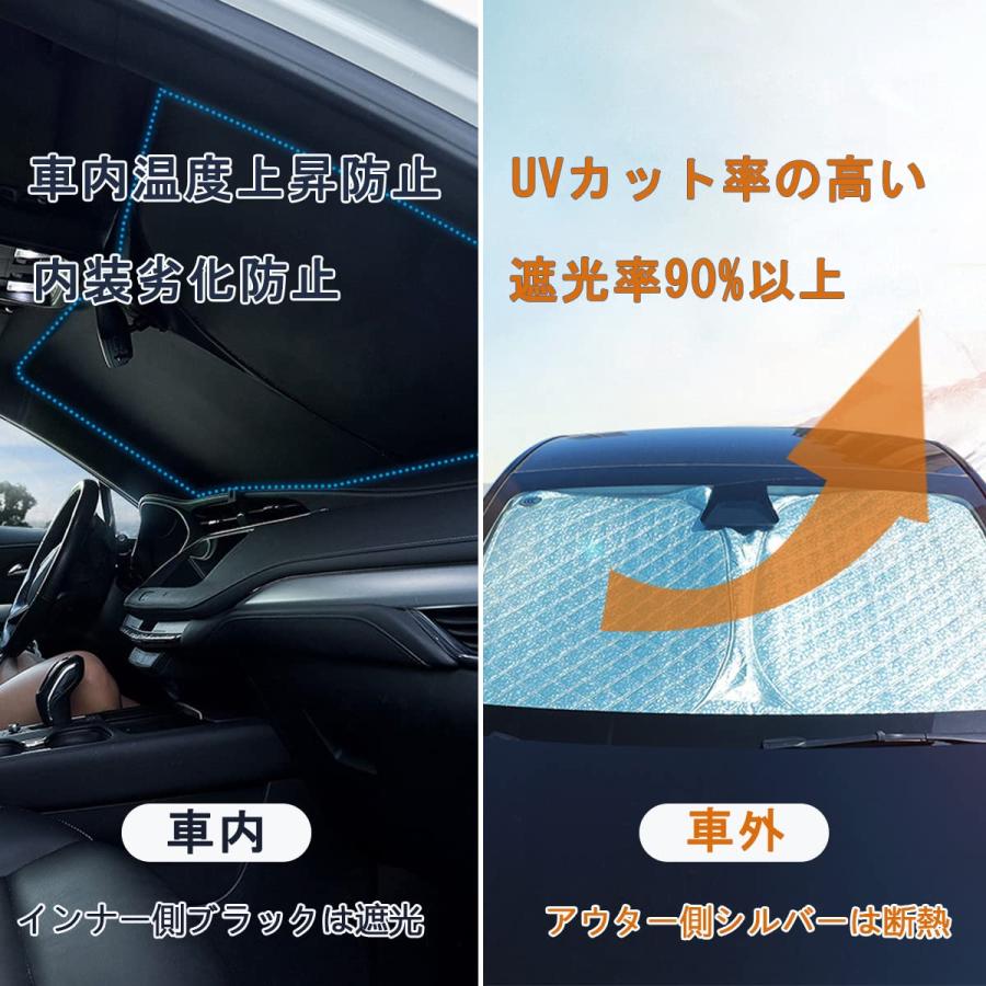 Temiry ルーミー/タンク 専用 サンシェード フロント 遮光 紫外線 UVカット ルーミー用 フロント サンシェード 日よけ Tank/R : zac983635d60 ...