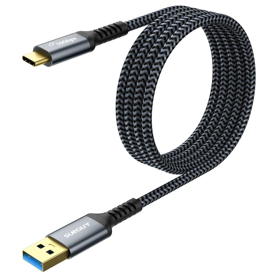 SUNGUY USB Type C ケーブル 1.5M USB 3.1 gen 2 USB-C ケーブル 10Gbps 高速データ転送 QC3. : zacfdb92fa69 ...