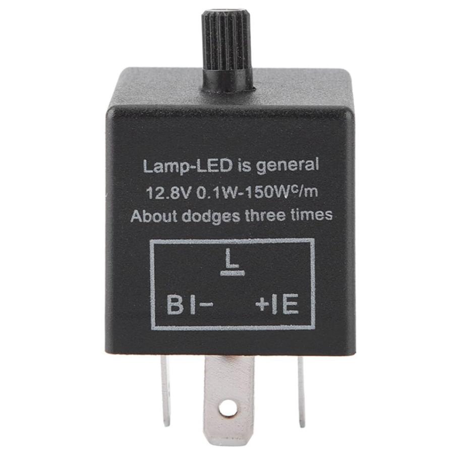 YFFSFDC フラッシャーリレー 12V 3ピン ウインカーリレー CF13 点滅速度 調整可能 LEDフラッシャーリレー オートバイ用 : SOLVERTEX - 通販 - Yahoo ...