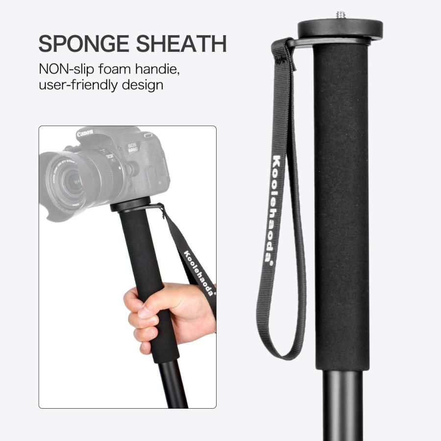 Koolehaodaアルミニウムカメラ一脚とトレッキングポール、ハンドル付き、5脚、7kgの耐荷重。 : SOLVERTEX - 通販 - Yahoo!ショッピング