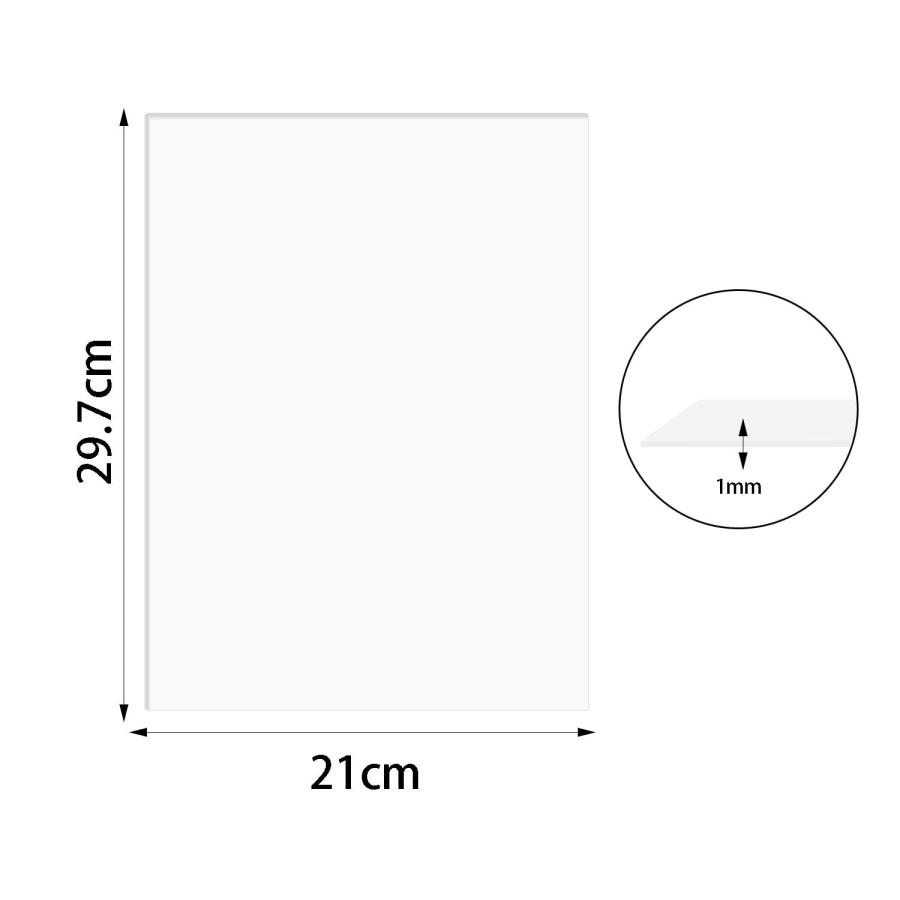 アクリル板 1mm A4サイズ 6枚セット DARENYI アクリル A4 透明プラスチック板 保護フィルム付き 297mm x 210mm : SOLVERTEX - 通販 - Yahoo ...
