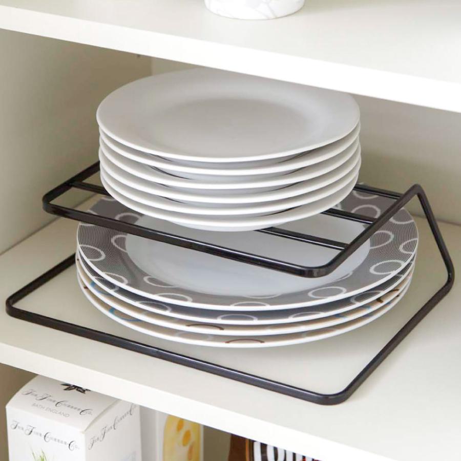 tower 山崎実業 ディッシュストレージ タワー キッチン 公式 2個セット 食器収納 ホワイト/ブラック 7488 7489 送料無料 / 食器収納ラック 食器棚 : ソムリエ@ギフト ...