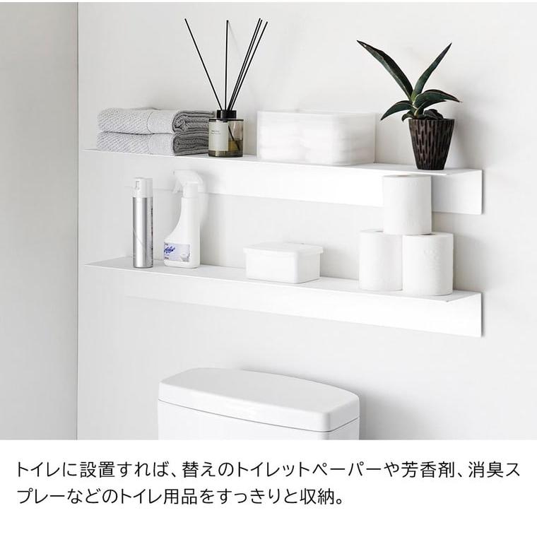 tower 山崎実業 マグネットが付くウォールラックW90 タワー 石こうボード壁対応 1931 1932 ホワイト ブラック 送料無料 / 幅90cm :ymj-01279:ソムリエ@ギフト ...