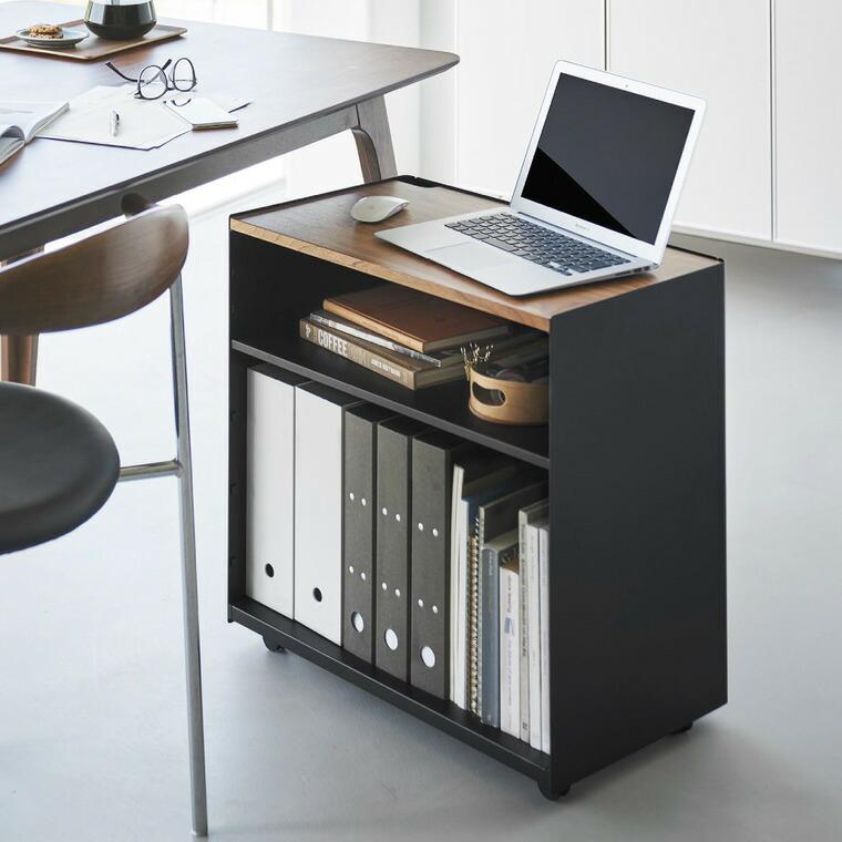 tower 山崎実業 隠せるテレワークワゴン タワー 公式 1424 1425 ホワイト ブラック 送料無料 / デスク ワゴン リモートワーク キッチンワゴン : ソムリエ@ギフト ...