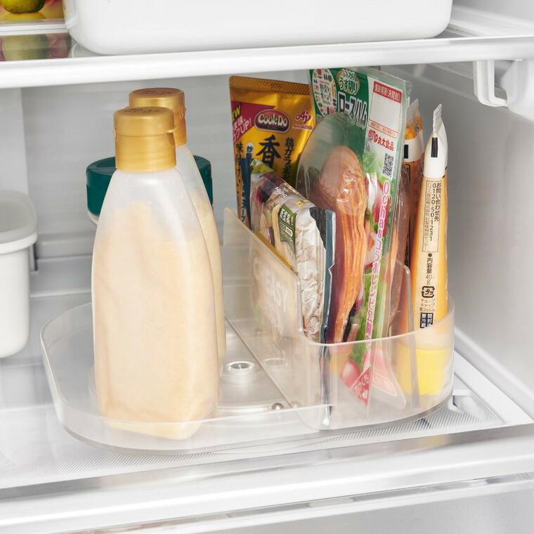 tower 山崎実業 冷蔵庫中回転式仕切り付きトレー タワー スクエア キッチン 公式 1324 1325 ホワイト ブラック 送料無料 / 冷蔵庫内 調味料収納 トレー : ソムリエ@ギフト ...