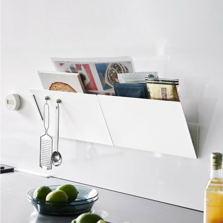 tower 山崎実業 マグネット縦横連結プリント収納ラック タワー 2個組 公式 1341 1342 ホワイト ブラック 送料無料 / 書類 プリントケース レシピ 雑誌 : ソムリエ@ギフト ...