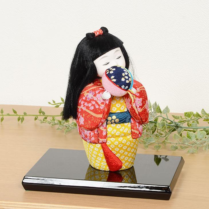 木目込み人形 No.1053-2-A 【まりの子】 完成品 贈り物 ギフトに最適 : 正栄作 曽根人形 - 通販 - Yahoo!ショッピング