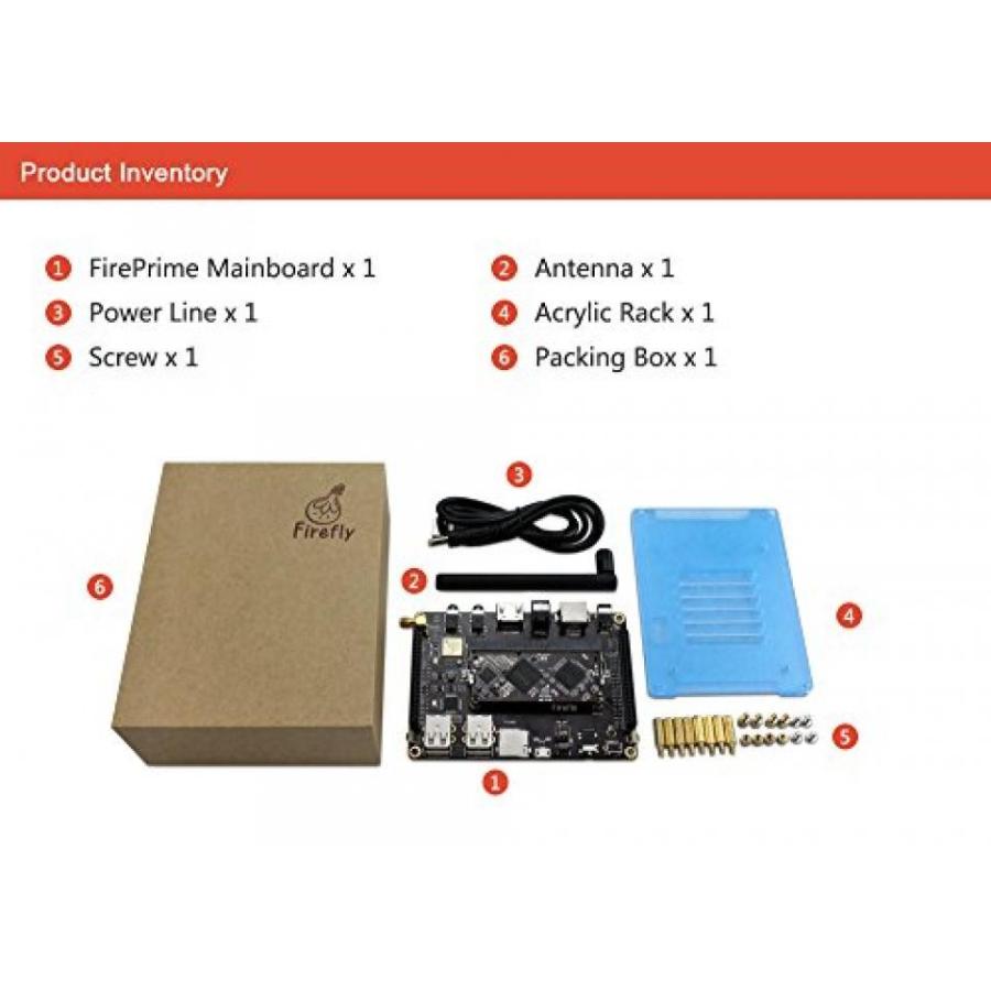 マザーボード Firefly Rk3128 FirePrime - Quad-Core Cortex-A7 1.3 GHz Development Board, Support Ubuntu ...