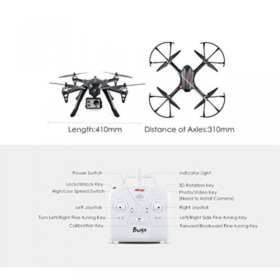ドローン MJX Bugs 3 B3 RC Quadcopter Professional Brushless Motor 2.4G 6-Axis Gyro Drone : au ...