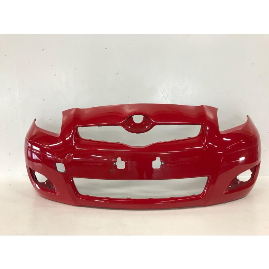 ★ トヨタ 純正 新品 SCP90 KSP90 NCP91 90系 ヴィッツ 後期 フロントバンパー 3P0 レッド : Global JDM ...