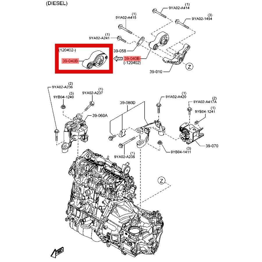 ★ マツダ 純正 新品 GJ アテンザ エンジンマウント : Global JDM Auto Yahoo!店 - 通販 - Yahoo!ショッピング