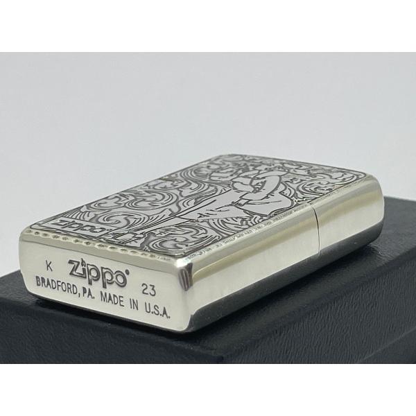 ZIPPO[ジッポー]両面加工 ARABESQUE WINDY アラベスクウインディ 銀いぶし 2SI-ARWINDY : 2si ...