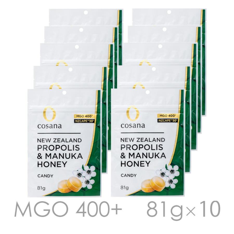 cosana コサナ(cosana) プロポリス入り マヌカハニー MGO400+ キャンディ81g 計10袋 : SONOSAKI LIFE - 通販 - Yahoo!ショッピング