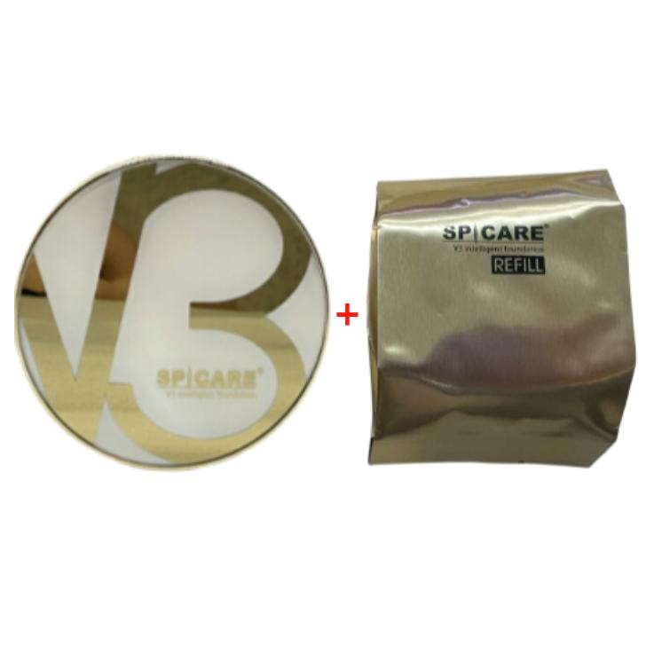 SPICARE V3 スピケア インテリジェント ファンデーション 15g 本体+レフィル2点セット intelligent foundationクッションファンデーシ 韓国コスメ ...