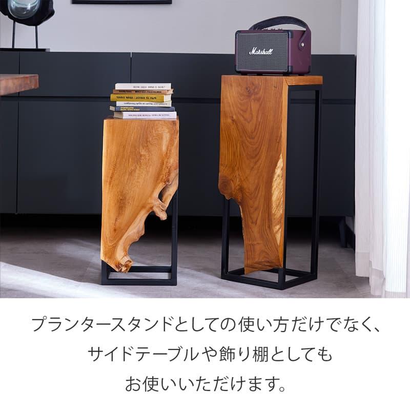 プランタースタンド スタンド 完成品 一点もの 天然木 スチール 高さ70cm ブラウン ブラック 個体差 おしゃれ シンプル モダン ヴィンテージ 観葉植物 北欧 0492 : Living ...
