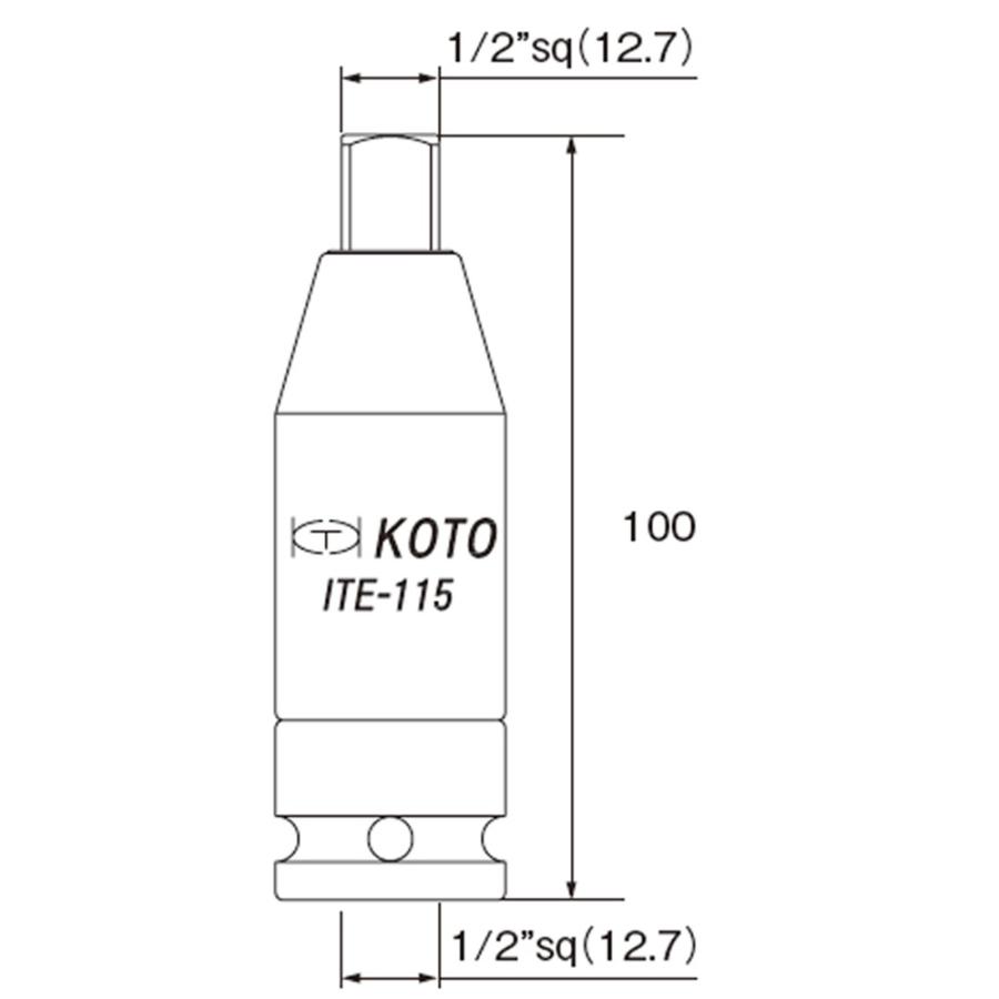 KOTO ITE-115 トルクエクステンション 新品 : CarParts SORA(適格請求書対応) - 通販 - Yahoo!ショッピング