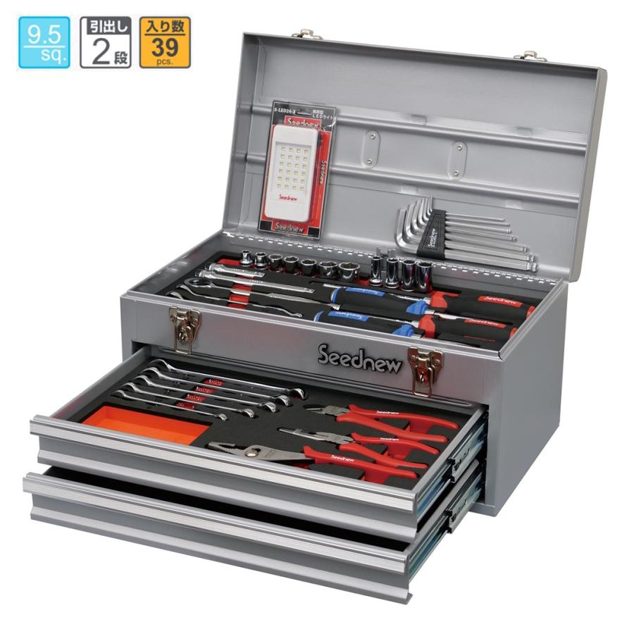 Seednew S-39313SL 39PC 9.5角工具セット 銀 新品 : CarParts SORA(適格請求書対応) - 通販 - Yahoo!ショッピング