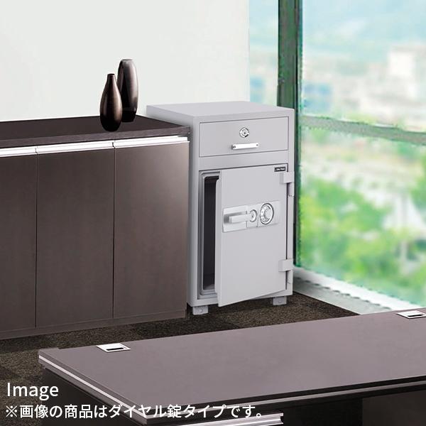 投入式 金庫 耐火金庫ダイヤル+キー式 ダイヤル錠 150kg 投入金庫 耐火60分 幅494×奥行558×高940 保管庫 貴重品保管 ...