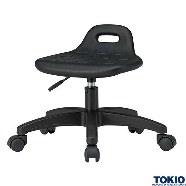 ワークチェア W528×D506×H415〜490 丸椅子 事務椅子 作業椅子 オフィス家具 会社 施設 病院 藤沢工業 TOKIO ...