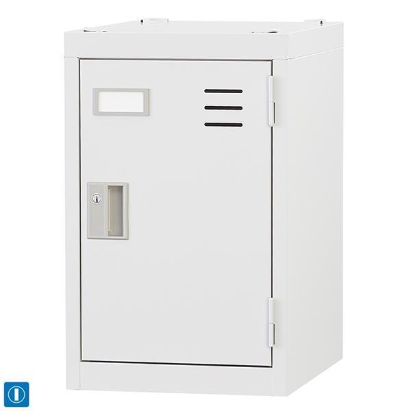 1人用 スタンダードロッカー 深型 鍵付き 1人用タイプ シリンダー錠 TLK-MS1D パーソナルロッカー ロッカー ホワイトグレー色 スチールロッカー 受注生産品 : DELTA オフィス ...