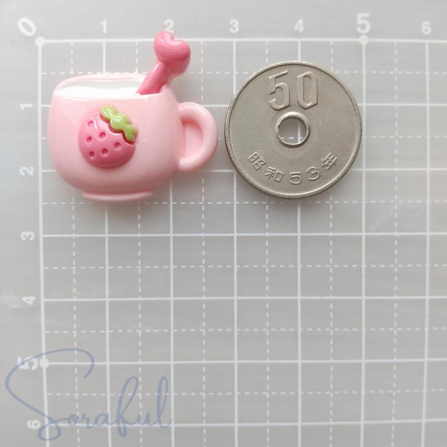 デコパーツ 苺ミルクマグカップ スイーツ ドリンク ストロベリー 4個 D-0107 :D-0107:ソラフルキッズ - 通販 - Yahoo ...