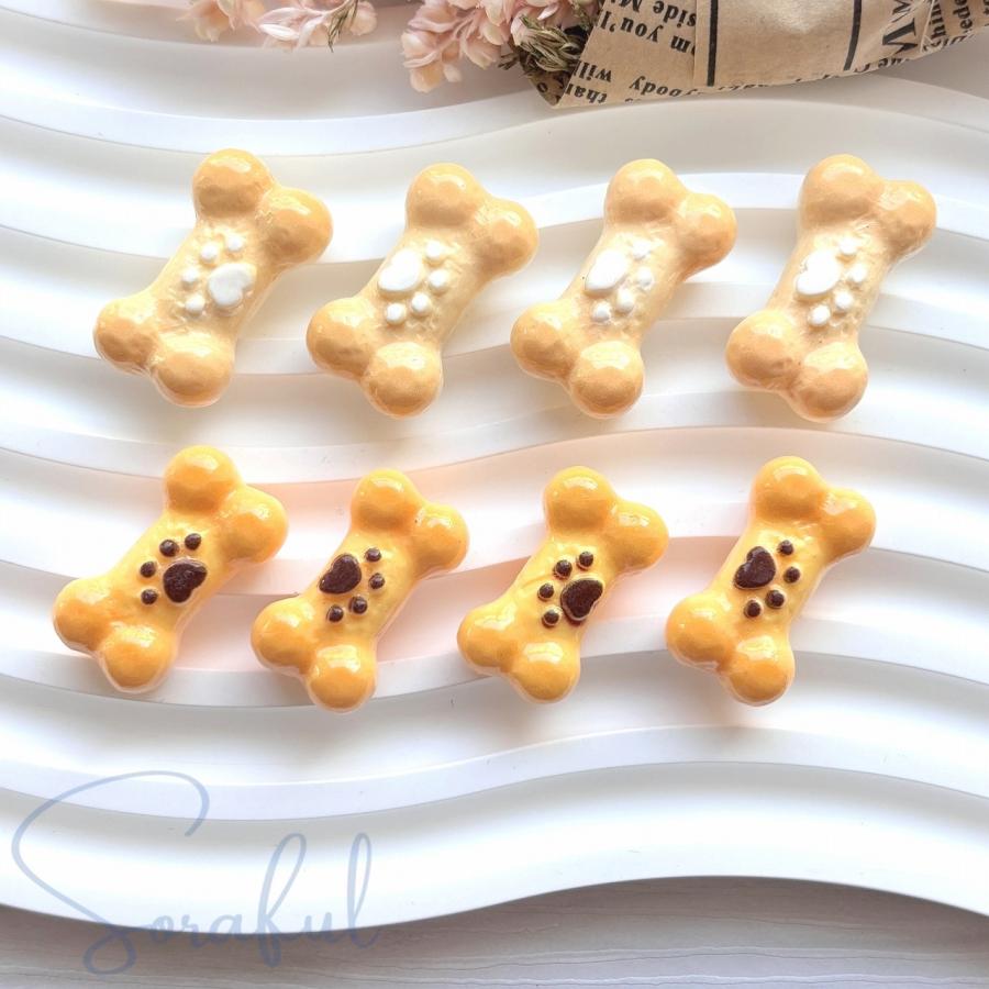 デコパーツ 骨モチーフのこんがりパン ブレッド 肉球 ワンちゃん 4個 D-0716 : ソラフルキッズ - 通販 - Yahoo!ショッピング