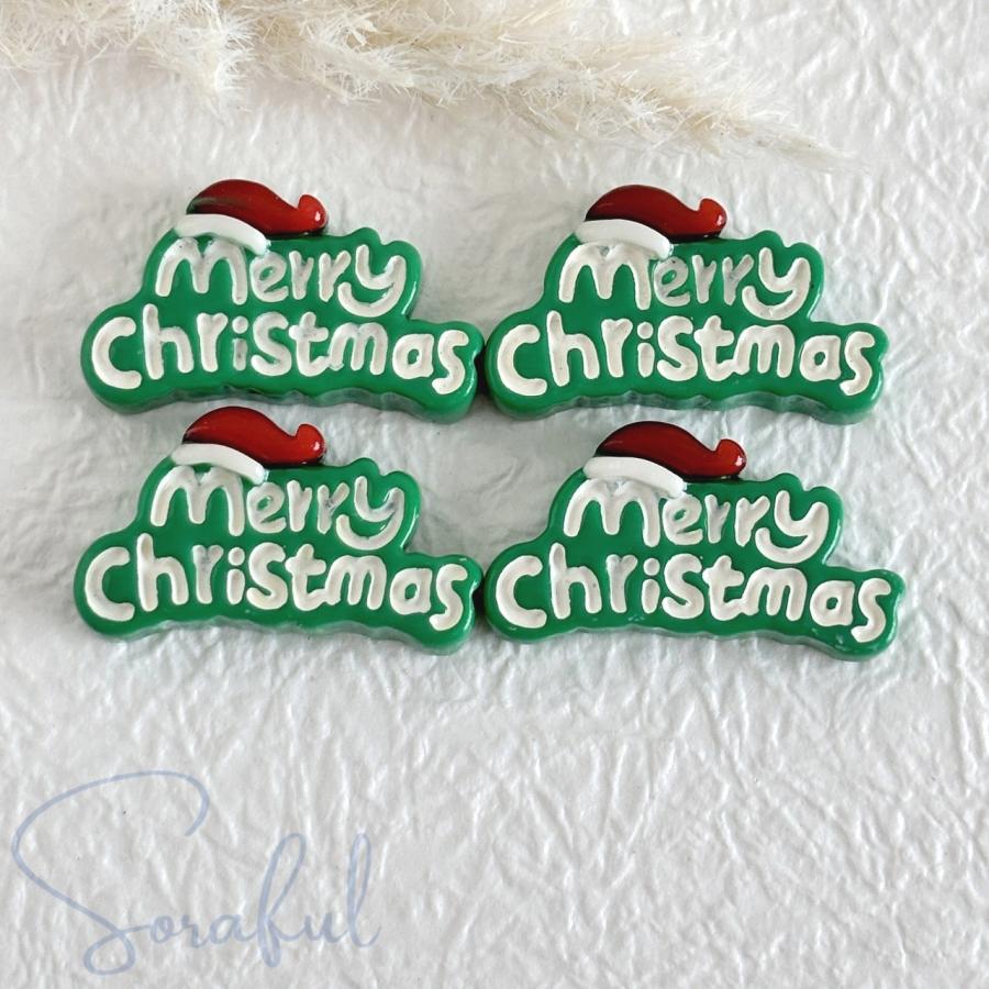 デコパーツ クリスマス文字プレート Christmas X'mas 4個 D-0732 : d-0732 : ソラフルキッズ - 通販 - Yahoo!ショッピング