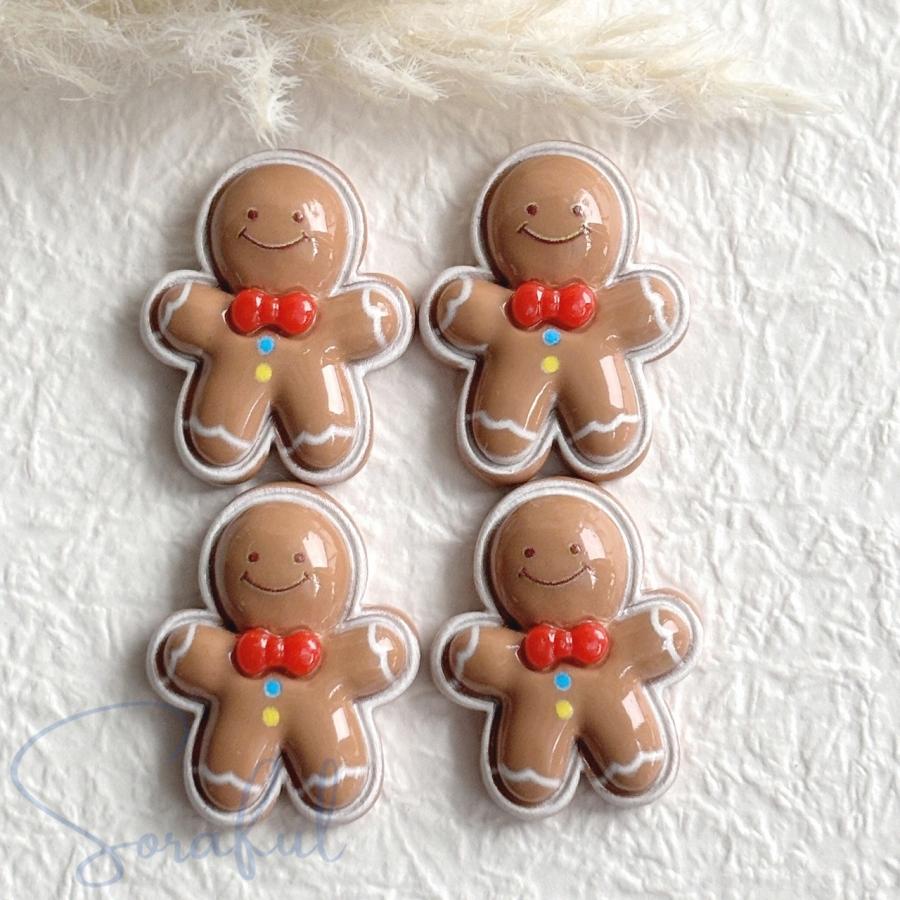 デコパーツ ジンジャークッキー クリスマス 4個 D-0733 : ソラフルキッズ - 通販 - Yahoo!ショッピング