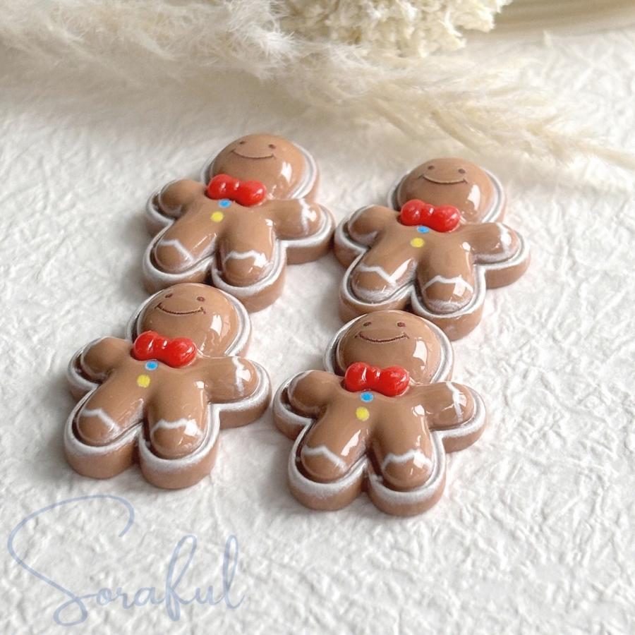 デコパーツ ジンジャークッキー クリスマス 4個 D-0733 : ソラフルキッズ - 通販 - Yahoo!ショッピング