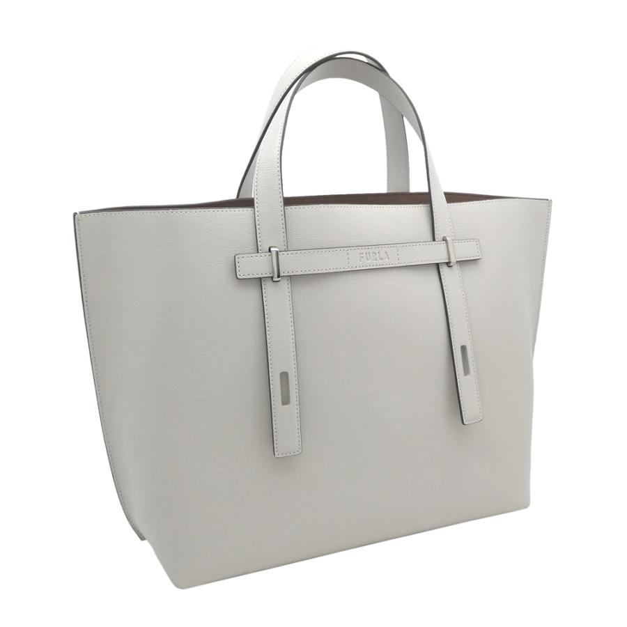 FURLA フルラ MAN GIOVE トートバッグ L PERLA e ライトグレー系 U667M07_AX0732_1057_GDJ00 ジョーヴェ ラージ ショッピングバッグ A4対応 ...