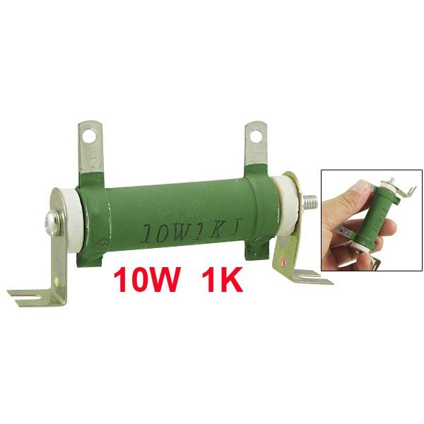 uxcell ハイフラ防止抵抗 巻線抵抗器 10W 1Kオーム ハイパワー チューブラー セラミック管抵抗 非可燃性材料 : ソウテン2号店 ...