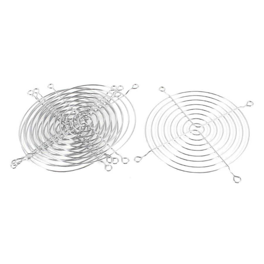 uxcell ハンディ扇風機 ファンフィンガーガード 120mm 12cm PC ケースファン用 グリルプロテクター メタル製 5個 ...